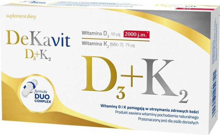 DeKavit D3+K2 x 30 kapsułek - opinie, działanie, skład - Diagnosis - i ...