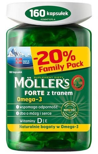 Moller's Forte x 160 kapsułek - opinie, działanie, skład - Orkla - i ...