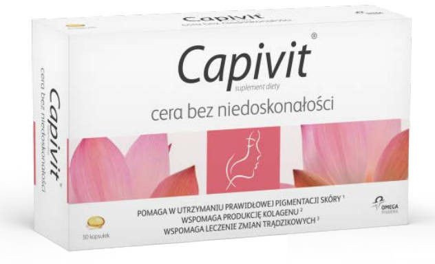 Capivit Cera bez niedoskonałości x 30 kapsułek - opinie, działanie ...