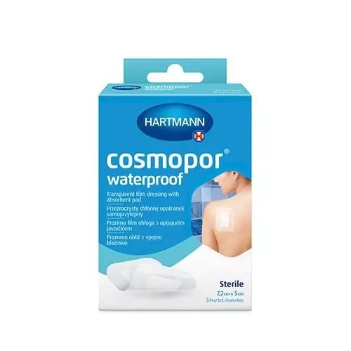 COSMOPOR Waterproof Opatrunek samoprzylepny 7,2cm x 5cm x 5 sztuk ...