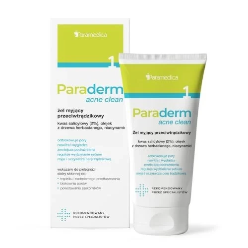 Paraderm acne clean żel myjący przeciwtrądzikowy 150g - opinie ...