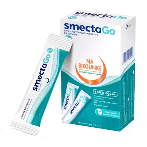 SmectaGo x 8 saszetek - opinie, działanie, skład - Ipsen Pharma - i ...