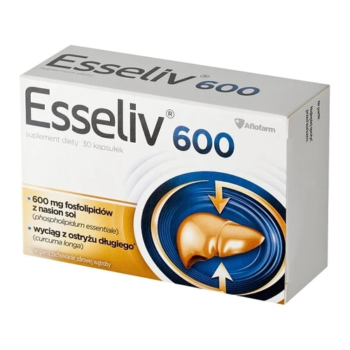 ESSELIV 600 x 30 kapsułek - opinie, działanie, skład - Aflofarm - i ...