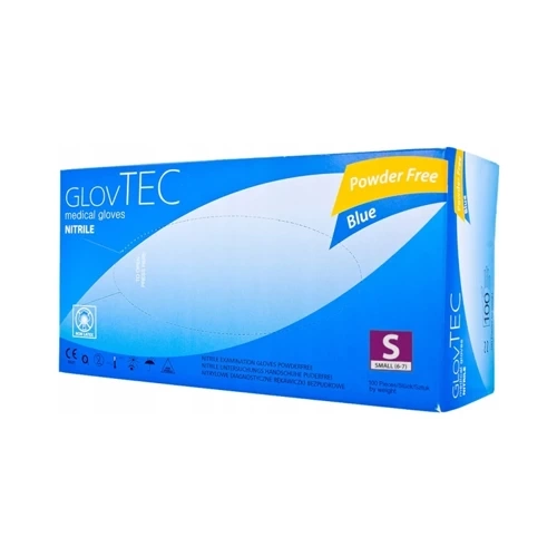 Rękawice Nitrylowe Bezpudrowe Glovtec Blue S x 100 sztuk - opinie, działanie, skład - Abook Sp ...