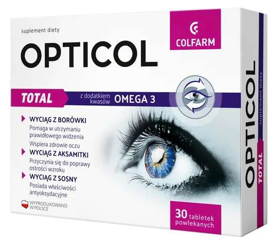 OPTICOL TOTAL x 30 tabletek - opinie, działanie, skład - Colfarm - i ...