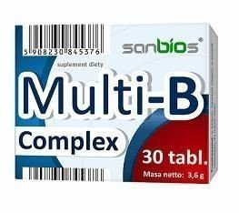 MULTI-B-COMPLEX x 30 tabletek - opinie, działanie, skład - Sanbios - i ...