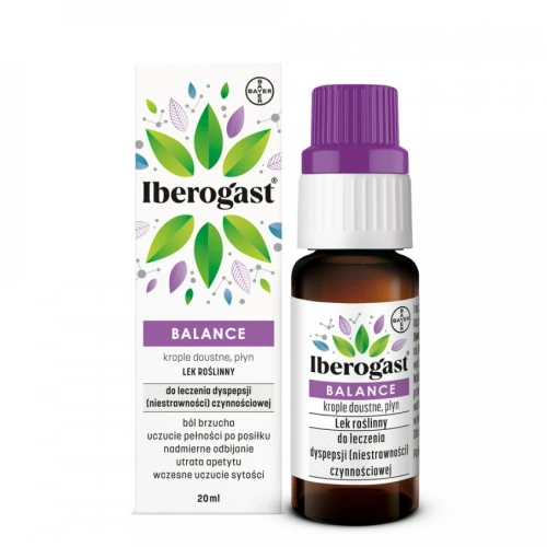 IBEROGAST Balance płyn 20ml - opinie, działanie, skład - Bayer - i ...