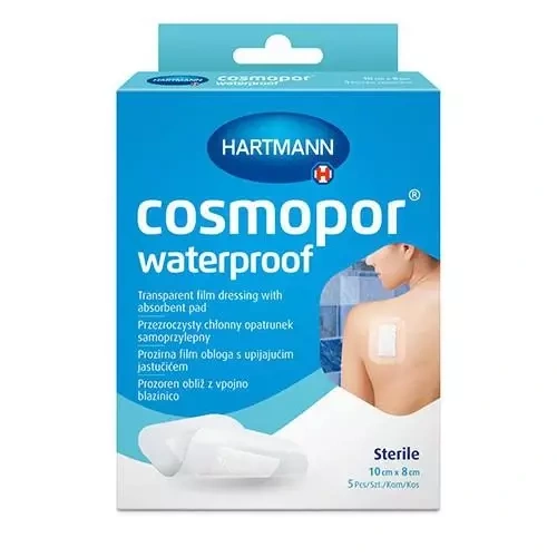 COSMOPOR Waterproof Opatrunek samoprzylepny 10cm x 8cm x 5 sztuk ...