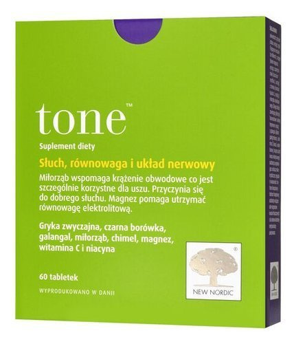 TONE x 60 tabletek - opinie, działanie, skład - New Nordic - i-Apteka.pl