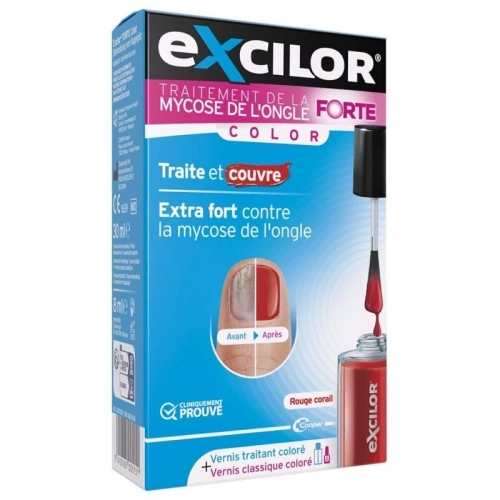 Excilor Forte Color lakier do paznokci leczniczy 30ml + 8ml - opinie ...