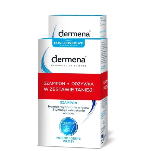 DERMENA Zestaw Szampon 200ml + Odżywka do włosów 200ml - opinie ...