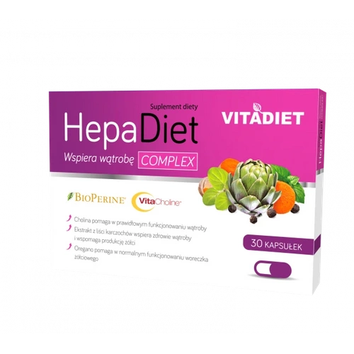 Hepadiet Complex Vitadiet Sp. z o.o., 30 kapsułek | i-Apteka.pl