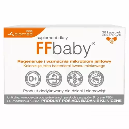 FFbaby x 28 kapsułek - opinie, działanie, skład - IBSS Biomed - i-Apteka.pl