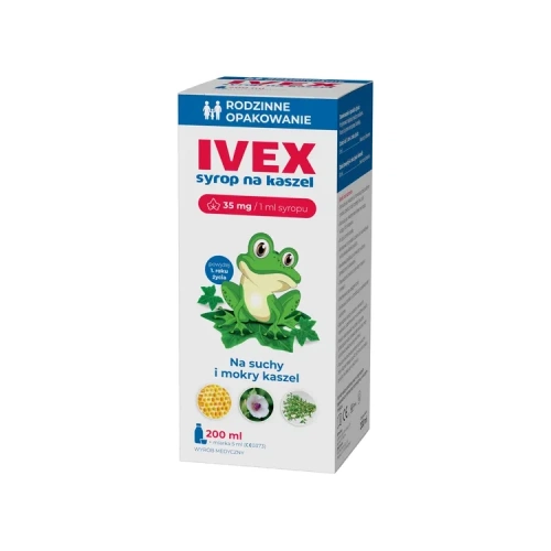 Ivex syrop na kaszel suchy i mokry 200ml - opinie, działanie, skład ...