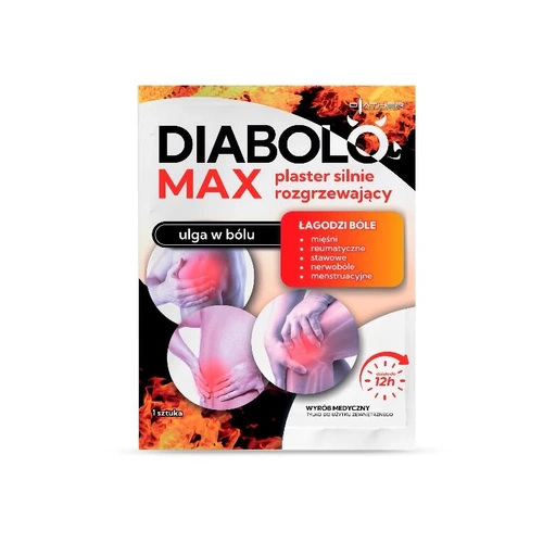 Diabolo Max Plaster silnie rozgrzewający x 1 sztuka - opinie, działanie ...