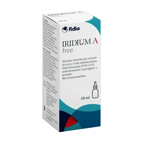 Iridium A Free krople do oczu 10ml - opinie, działanie, skład - Fidia - i-Apteka.pl