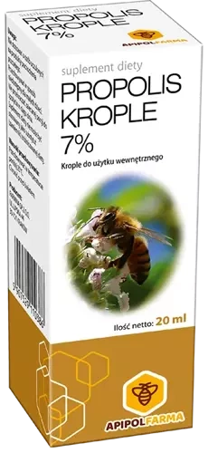 Propolis 7% krople 20ml - opinie, działanie, skład - FARMINA SP. Z O.O. - i-Apteka.pl