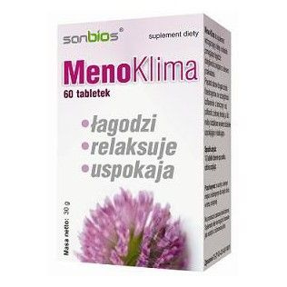 Meno-Klima x 60 tabletek - opinie, działanie, skład - Sanbios - i-Apteka.pl