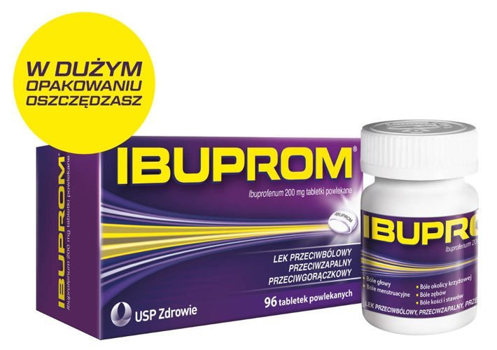 IBUPROM x 96 tabletek - opinie, działanie, skład - USP zdrowie - i ...
