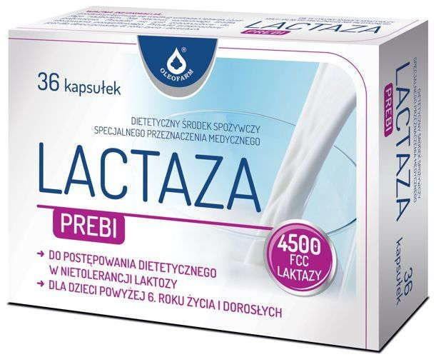 Lactaza Prebi x 36 kapsułek - opinie, działanie, skład - Oleofarm - i ...