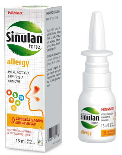 Sinulan Forte Allergy spray 15ml - opinie, działanie, skład - Stada - i ...