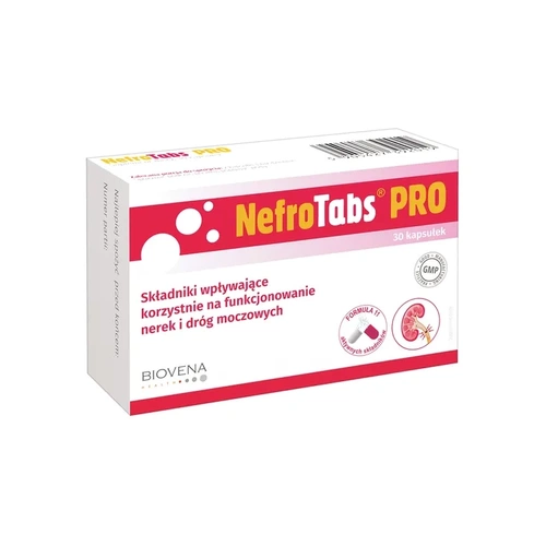 NefroTabs PRO x 30 kapsułek - opinie, działanie, skład - Biovena Pharma ...