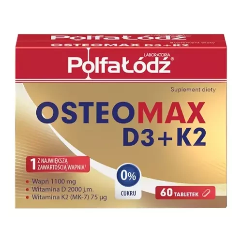 Osteomax D3+K2 x 60 tabletek - opinie, działanie, skład - URGO SP.Z O.O ...