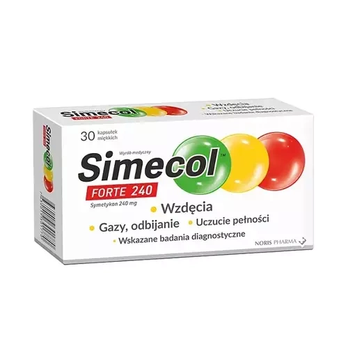 Simecol Forte 240 x 30 kapsułek - opinie, działanie, skład - Noris ...