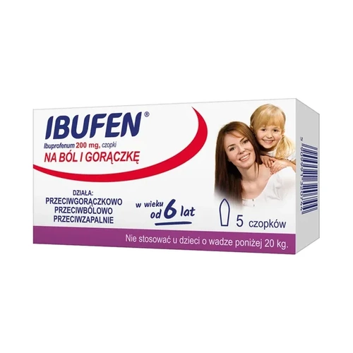 IBUFEN 200mg x 5 czopków - krótka data | cena, opinie, dawkowanie ...