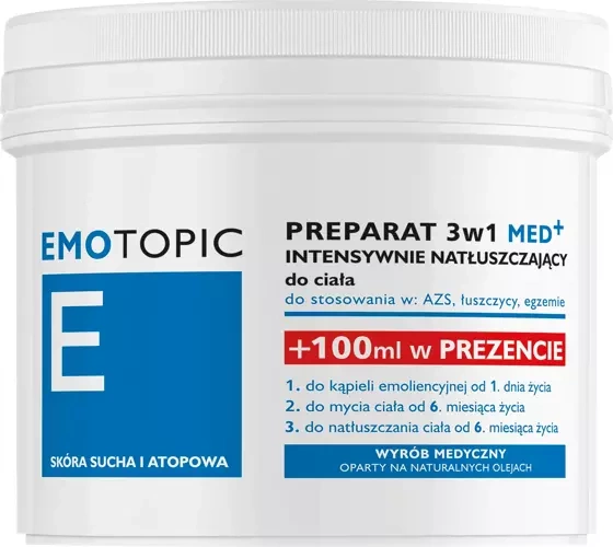 Emotopic preparat 3w1 MED+ intensywnie natłuszczający do ciała 400ml ...