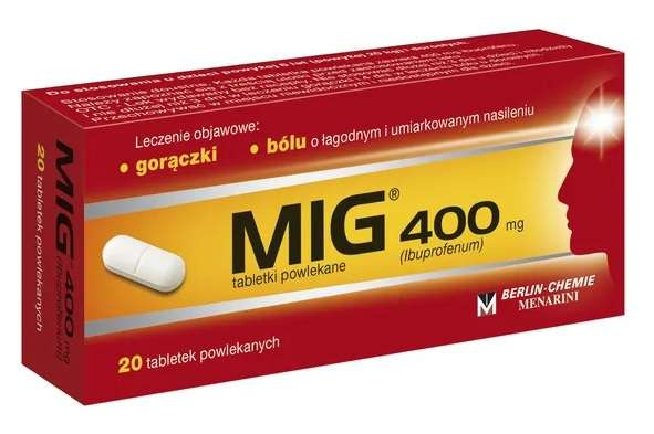 MIG 400mg x 20 tabl. - opinie, działanie, skład - Berlin-Chemie - i ...