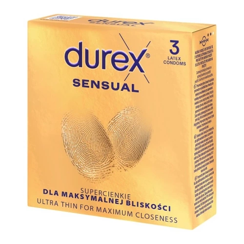 DUREX Sensual Supercienkie x 3 sztuk - opinie, działanie, skład - Reckitt Benckiser Poland SA ...