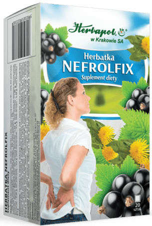 HERBATKA NEFROLFIX 2g x 20 saszetek - opinie, działanie, skład ...