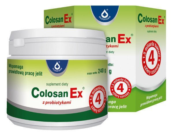 COLOSAN EX z probiotykami 240g - opinie, działanie, skład - Oleofarm ...