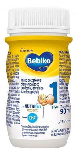 Bebiko 1 mleko 90ml x 24 sztuki - opinie, działanie, skład - Nutricia ...