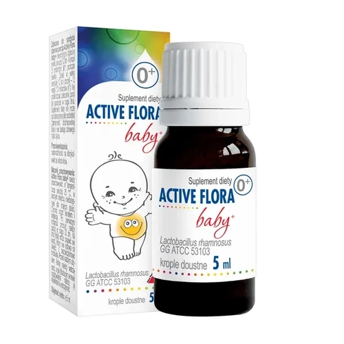 Active Flora Baby - Krople probiotyczne dla dzieci - 5ml | i-Apteka.pl