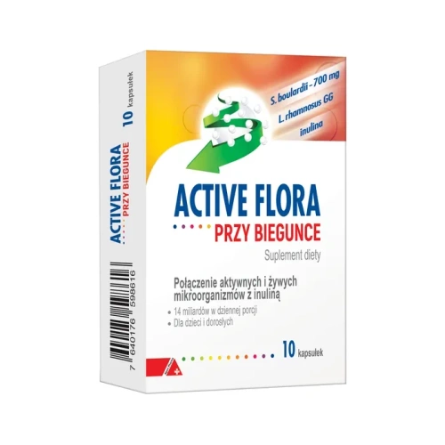 Active Flora Przy Biegunce x 10 kapsułek - opinie, działanie, skład ...
