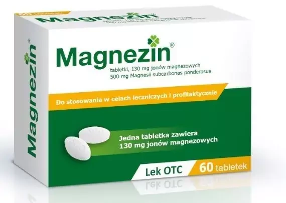 Magnezin 130mg x 60 tabletek - opinie, działanie, skład - Gedeon ...
