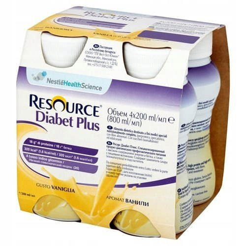 Resource Diabet Plus smak waniliowy 200ml x 4 sztuki - opinie ...