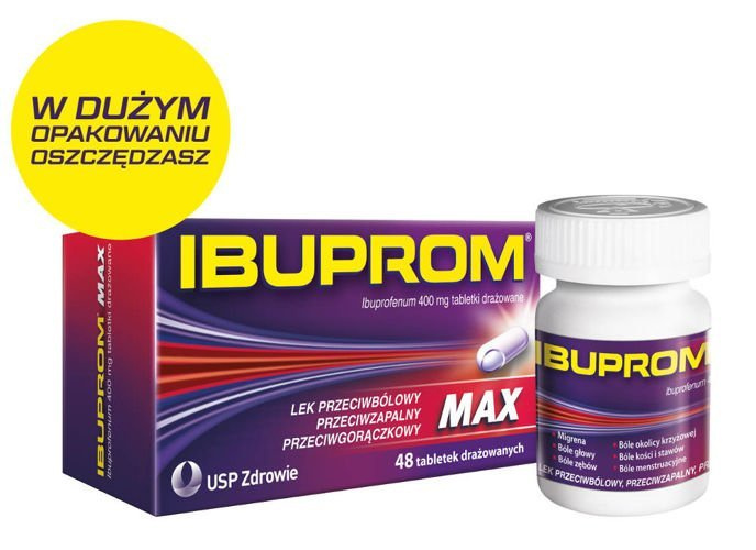 IBUPROM Max x 48 tabletki - opinie, działanie, skład - USP zdrowie - i ...
