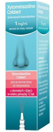 Xylometazoline Coldact 1mg/ml aerozol do nosa 10ml - opinie, działanie ...