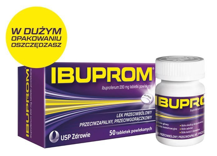 IBUPROM x 50 tabletek - opinie, działanie, skład - USP zdrowie - i ...