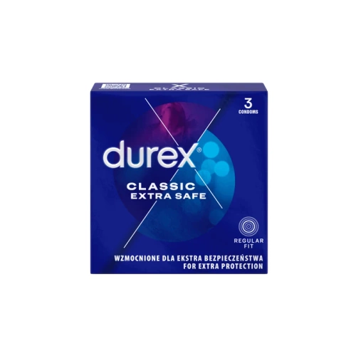 PREZERWATYWA CLASSIC DUREX Extra Safe x 3 sztuki - opinie, działanie ...