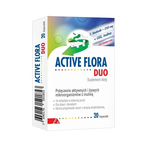 Active Flora Duo - Probiotyk - 20 kapsułek | i-Apteka.pl
