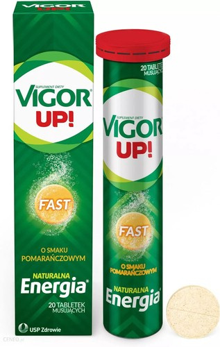 VIGOR UP Fast smak pomarańczowy x 20 tabletek musujących - opinie ...