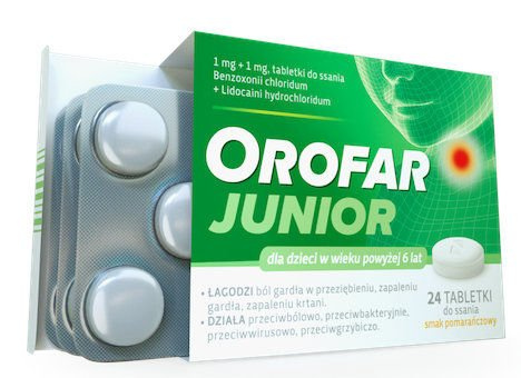 Orofar Junior x 24 tabletki do ssania - opinie, działanie, skład ...