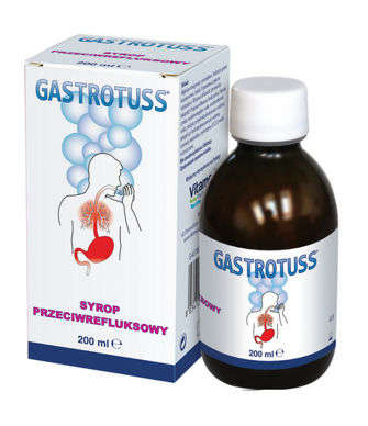 Gastrotuss syrop przeciwrefluksowy 200ml - opinie, działanie, skład ...
