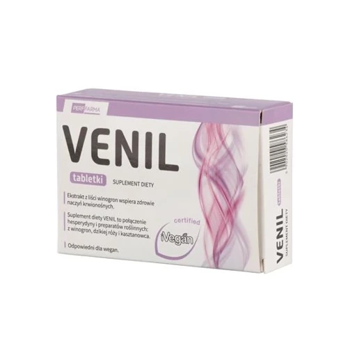 Venil x 30 tabletek - opinie, działanie, skład - Perffarma Sp. z o.o ...