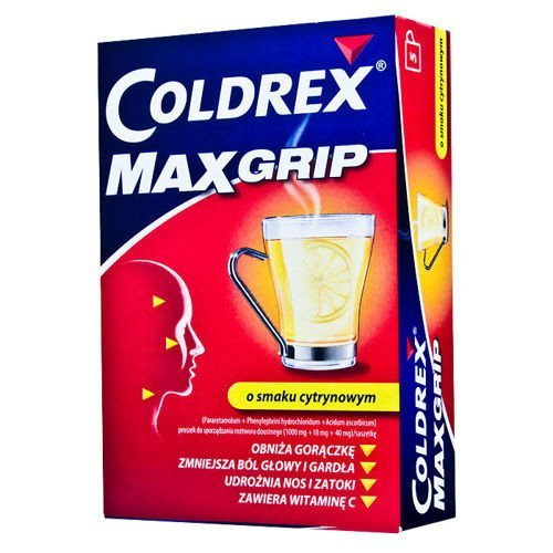 COLDREX MAXGRIP lemon x 10 saszetek - opinie, działanie, skład ...