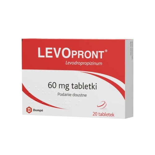 LEVOPRONT syrop 6mg/ml 120ml na suchy kaszel | Ulotka, dawkowanie ...